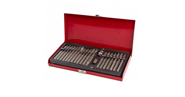 Комплект битове-накрайници HBM 4872, Torx, Hex, Spline, 1/2", 3/8", 40 броя