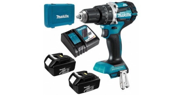 Акумулаторен безчетков ударен винтоверт Makita DHP484RFE, 18 V, 54 Nm ...
